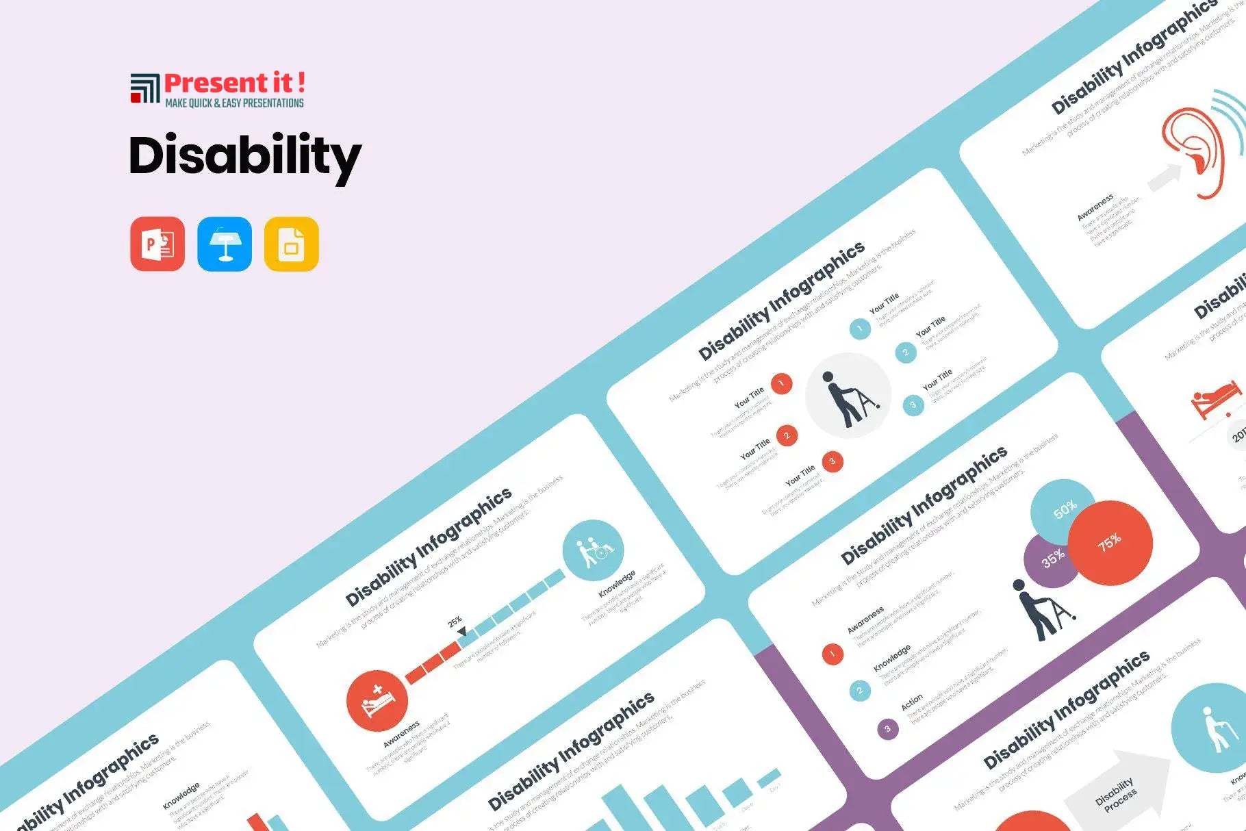 Disability Infographics Template – Presentit.io